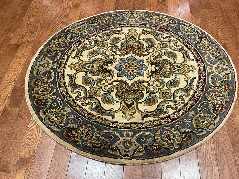 7641 4x4 Round Traditional Rug – Oriental Rug Palace